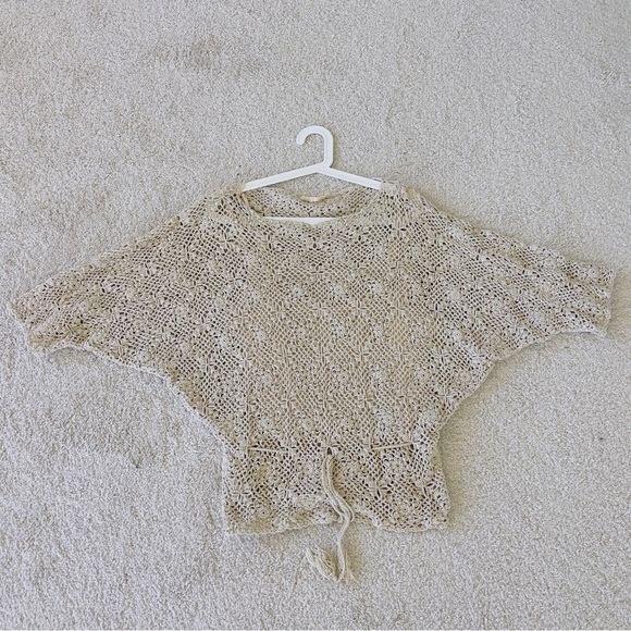 J M Pink | Sweaters | Vintage J M Pink Cotton And Linen Crochet Top ...